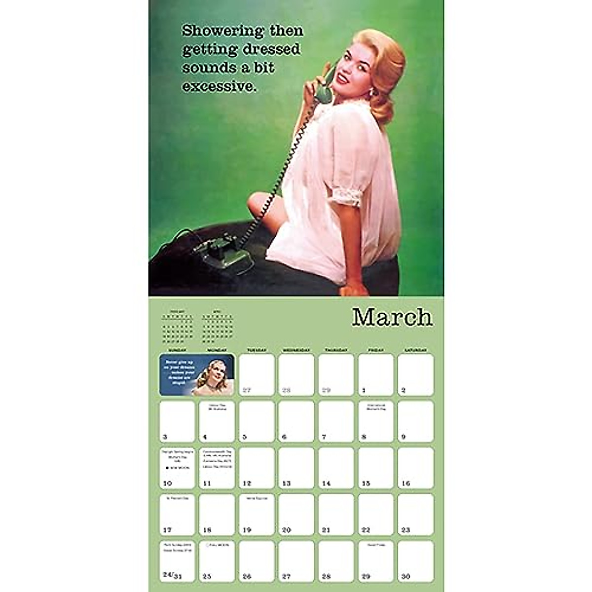 The B Word 2024 Wall Calendar, 16-Month Humor & Comic Calendar, 12" x 12"