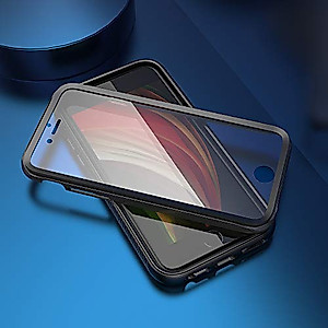 IDweel iPhone SE 2020 Case,iPhone SE 3nd Generation Case 2022,iPhone 8 & 7 Case,Full-Body Durable Shock Absorption Case with Build in Screen Protector Heavy Duty Shock Resistant Hard Cover,Black