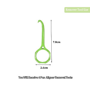 Aligner Remover Tool, HRASY 4 Pcs Clear Aligner Removal Tool for Invisible Removable Braces, Oral Care Disassembly Accessories - 4 Colors