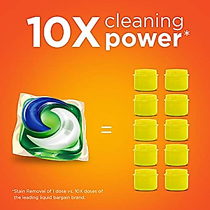 Tide PODS Plus Downy 4 in 1 HE Turbo Laundry Detergent Soap Pods, April Fresh Scent, 61 Count Tub - Packaging May Vary