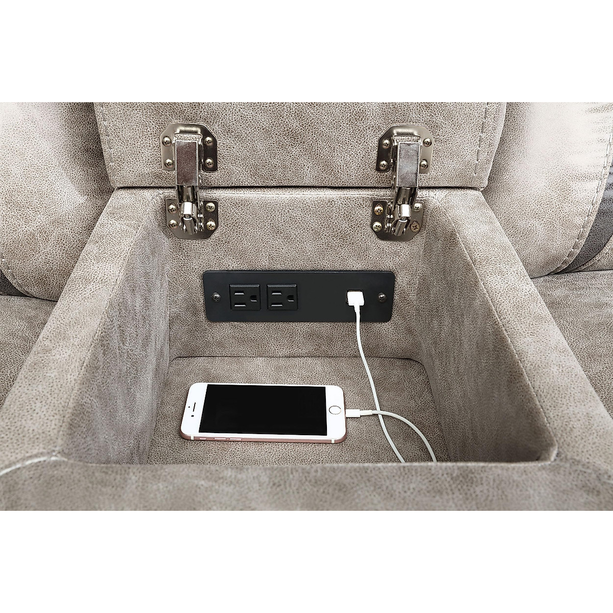 Coaster Home Furnishings Greer Upholstered Motion Reclining Loveseat Taupe