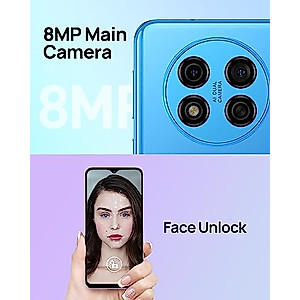 Ulefone Note 15 GSM 3G Unlocked Smartphone, 6.22 inch Display, Android 12 2GB+32GB, All Day Battery, Triple Card Slots, Dual SIM Unlocked Cell Phones, 8MP+5MP Camera, GPS/Face Recognition - Purple