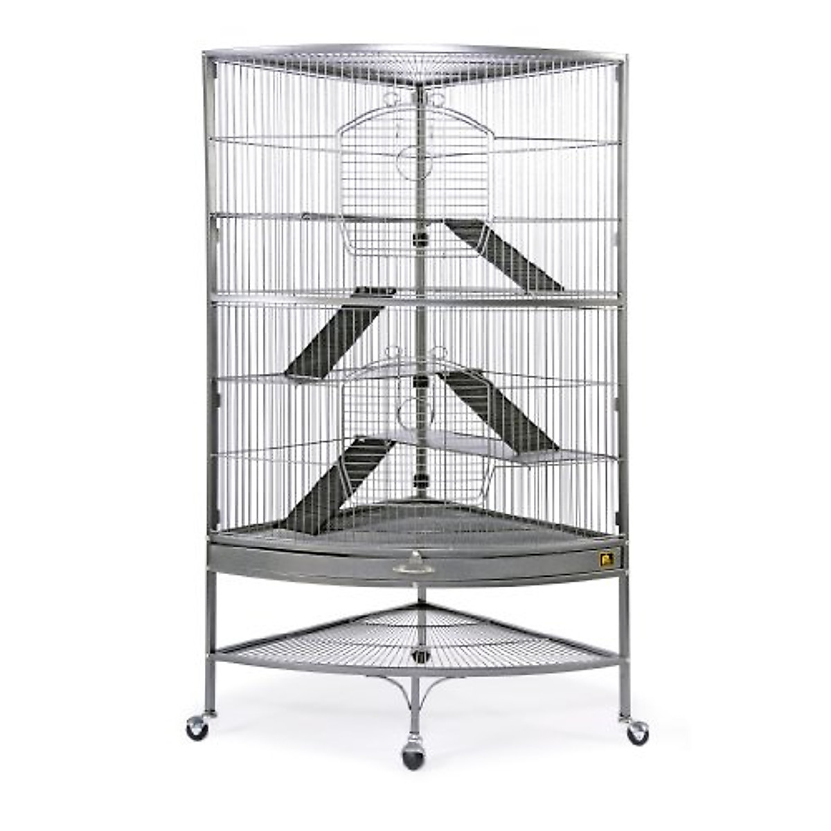 Prevue 490 Pet Products Corner Ferret Cage, Black Hammertone,Small