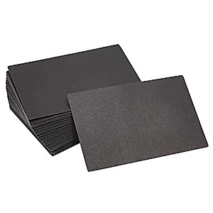 100 Pack Black Index Cards - Perfect for Studying, Office and School Supplies, and DIY Crafts (3x5 Inches) - Ideal for Notetaking and Organization