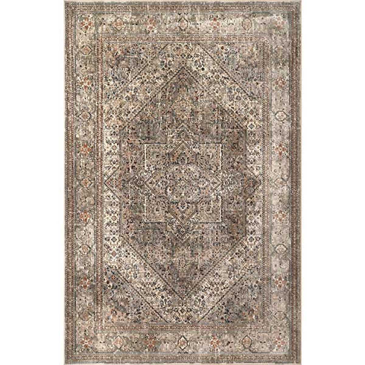 NuLOOM Carol Traditional Medallion Area Rug, 9' x 12', Beige