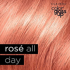 Clairol Color Gloss Up Temporary Hair Dye, Rosé All Day Hair Color, Pack of 1