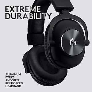 Logitech G PRO Gaming Headset for Oculus Quest 2 - Oculus Ready - Custom-Length Cable - PRO-G Precision Gaming Audio Driver - Steel and Aluminum Build - Low-Latency 3.5 mm Aux Connection (Renewed)