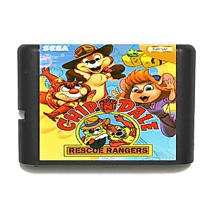 Aditi Chip & Dale Rescue Rangers 16 Bit MD Game Card for Sega Mega Drive for Genesis (EUR Shell)