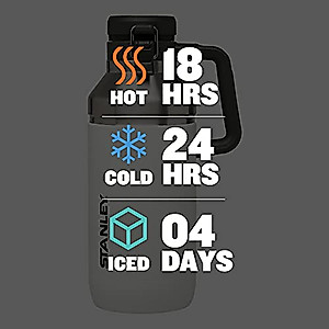 Stanley Go Growler, 64oz Stainless Steel Vacuum Insulated Beer Growler, Rugged Growler with Stainless Steel Interior, 24 Hours Cold and 4 Days Ice Retention