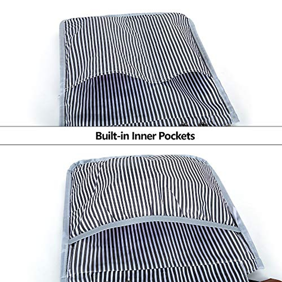 Teamoy Knitting Bag, Portable Yarn Tote Project Bag for Knitting Needles, Yarn and Crochet Supplies, Perfect Size for Knitting on The Go, Bohemian