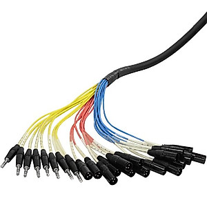 Seismic Audio - SAJT-16x8x50 - 16 Channel 50' XLR Snake Cable with 1/4" Returns