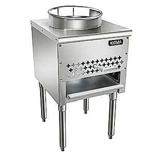 Kitma 13" Gas Wok Range - Commercial Natural Gas Restaurant Equipment, 95,000 BTU