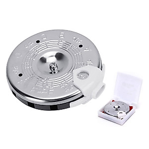 Jiayouy F- F Pitch Pipe Tuning-Devices Chromatic 13 Tone Pitch Pipe Tuner for Violin Ukulele Guitar Mandolin Banjo Bass Chrome-Plated