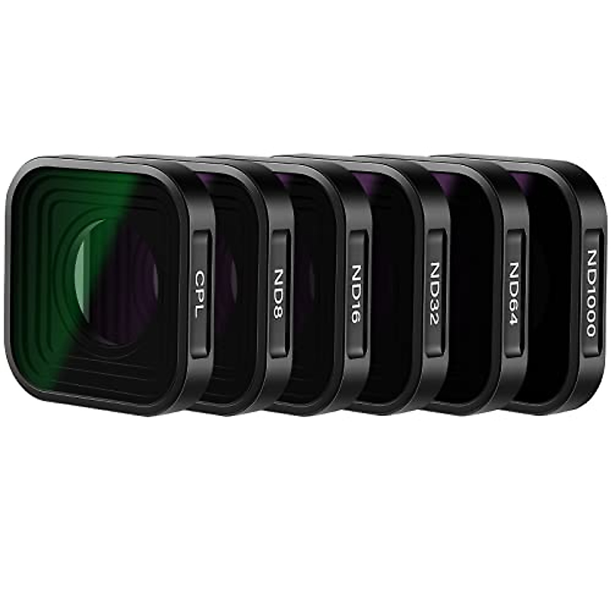 NEEWER ND Filter Set Compatible with GoPro Hero 11 Hero 10 Black Hero 9, 6 Pack (CPL/ND8/ND16/ND32/ND64/ND1000) Hero 9 Hero 10 Hero 11 Action Camera Accessory Neutral Density Polarizer Lens Filter Kit