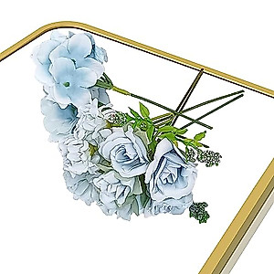 SNUGACE Full Length Mirror, Gold Frame Free Standing Mirror for Bedroom Dressing Mirror, 65 * 20IN