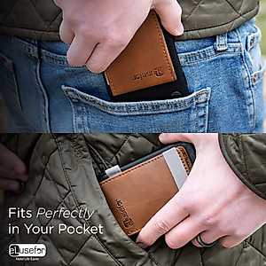 eLusefor Stick-On Phone Wallet & Card Holder for Back of iPhone or Android Case - Black