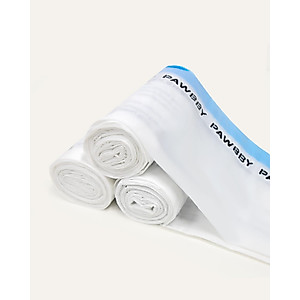 PAWBBY Cat Litter Box Liners Waste Bags-3 Roll Self Cleaning Cat Litter Box Trash Bags with handle (30pcs)