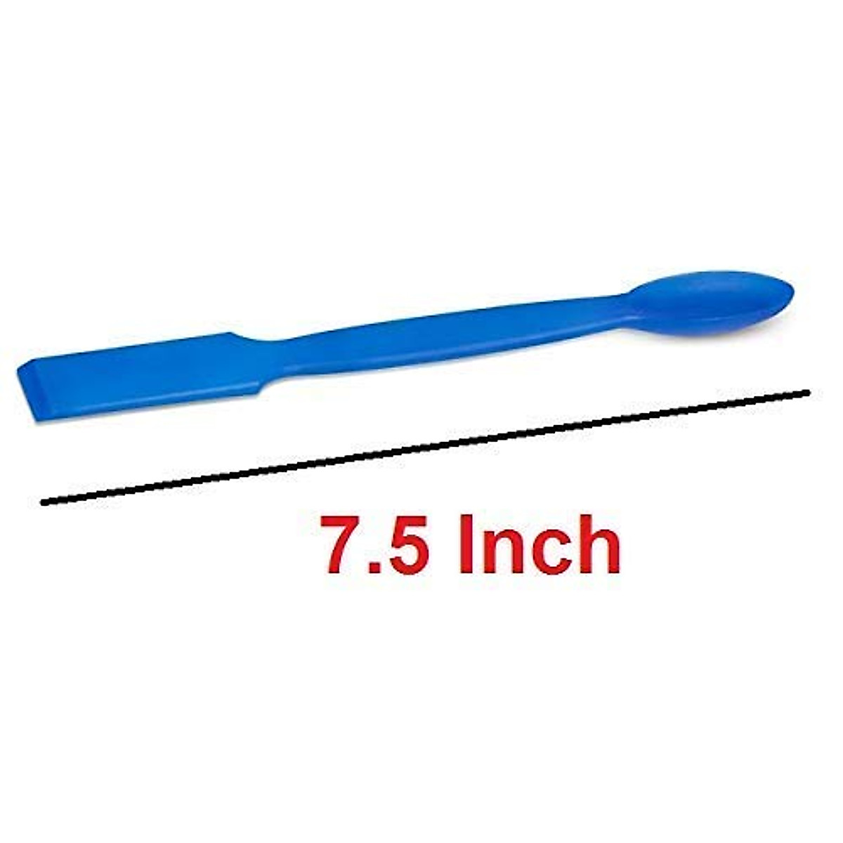 Plastic Spatula for Lab One Side Spoon and One Side Flat, Pack of 12, 200 MM