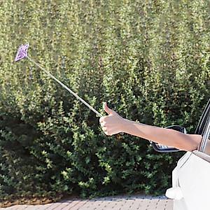 Parking Telescopic Check Rod Grabber Tool Parking Toll Swiping Stick Parking Payment Stick Telescopic Pass Rod Toll Pass Rod Car Stoppers for Parking Payment Rod Car Payments Rod