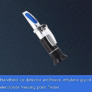 Battery Antifreeze Refractometer, Glycol Tester for Engine Coolant, Refractometer for, Propylene Glycol, Cleaning Fluids and Battery Fluids
