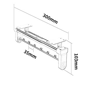 Heavy Duty Retractable Closet Pull Out Rod Wardrobe Hanger Rail Organizer, Adjustable 30-50cm Wardrobe Clothing Rail/Top Mount Wardrobe Hanger, Black, White (Color : White, Size : 30cm/11.8in)