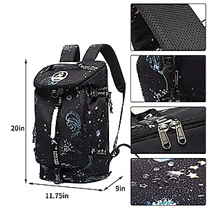 Cool Gym Duffle Bag Backpack 4-Way Waterproof with Shoes Compartment for travel Sport Hiking laptop Lightweight, Kalesi XL