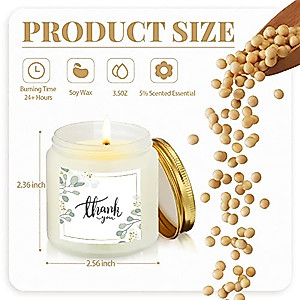 10 Pcs Thank You Candles Soy Wax Scented Glass Jar Candles 3.5 oz Bridal Shower Gifts for Guests Baby Shower Favors for Guests Teacher Appreciation Gifts Thank You Gifts for Women, 10 Fragrance