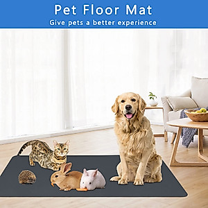 Large Silicone Mats for Kitchen Counter 0.05" Thick 46.8" Long X 23.6" Wide Gray, Heat Resistant Protector Pad Multipurpose Mat for Cooktop Table, Pets Mats, Art Painting Mats, Placemat