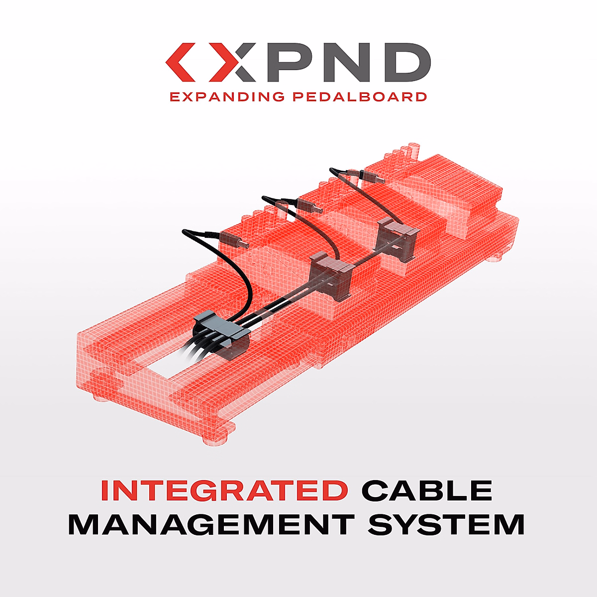 D'Addario Accessories XPND Pedal Board - Guitar Pedal Board that Expands - Pedal Boards for Guitars - 1 Row, Lightweight, Durable Aluminum Pedalboard - Pre-Applied Loop Velcro for Swapping Pedals