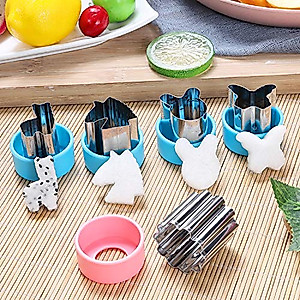 Magigift 1.5" Vegetable Cutter Shapes Set - Mini Cookie Cutters Fruit Cookie Pastry Stamps Mold for Kids Baking and Food Supplement Tools Accessories (20pack)