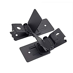 Wise Linkers Wall Clips Matte Black for Rug Hanging and Animal Hide Hanging (Pack of 6) Rug Grippers/Rug Clips/Rug Hangers from
