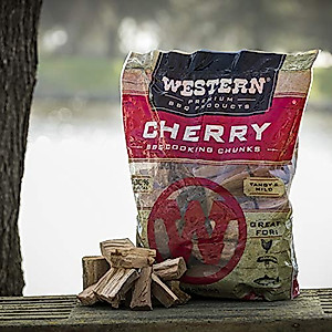 Western BBQ 28081 Smoking Pellet Wood Burning Grill Cooking Chunks, Cherry