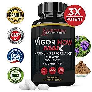 (2 Pack) Vigor Now Max 1600MG All Natural Advanced Men's Health Formula 120 Capsules
