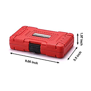 MIXPOWER 14 Pieces 1/2-Inch Drive Shallow Impact Socket Set, 11-32mm, CR-V, Metric, 6 Point, Shallow, 14 Pieces 1/2" Dr. Shallow Socket