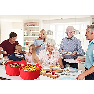 Meytunsin Silicone Slow Cooker Liner Fits Crock pot 8 Quart Slow Cooker,Silicone Crock pot Liner Made of Food-Grade Silicone,Dishwasher Safe,Red