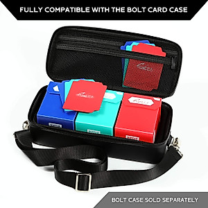 Quiver Time 100+ Standard Deck Blocks with 2 Dividers/Card Deck Box - Set of 5 MTG Deck Box - Compatible with Magic Commander, Yugioh & other TCG cards - (White, Black, Blue, Red & Green)