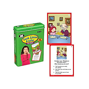 Super Duper Publications | Look, Listen & Infer Fun Deck Flash Cards | Educational Learning Resource for Children