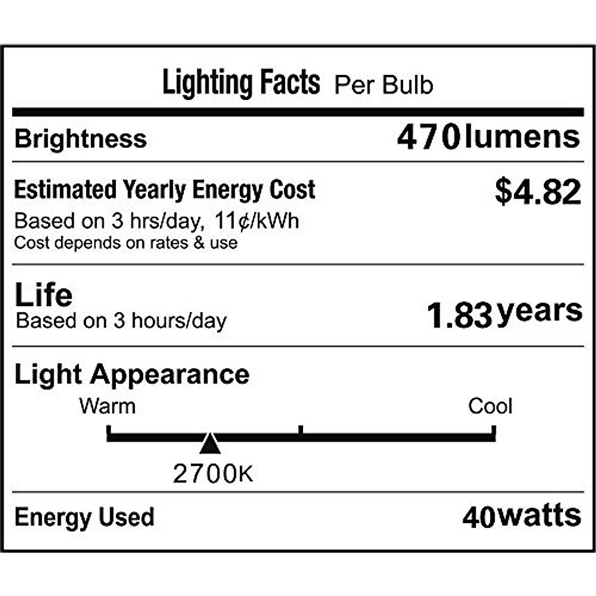 Vstar® G9 Halogen Bulb, 40-Watt 120-Volt Base G9 Halogen Bulb (Pack of 6)