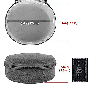 Geekria Shield Headphones Case Compatible with Sony WH-XB910N, WH-XB900N, WH-1000XM4, WH-1000XM3, WH-H910N Case, Replacement Hard Shell Carrying Bag with Cable Storage (Grey)