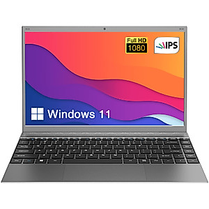 Tulasi 12GB RAM 256GB SSD Intel Celeron N4120 Quad-Core Windows 11 Laptop Computers, 14 inch Full HD 1080P IPS Display Ultra Slim Laptop, 2.4G/5G WiFi, Bluetooth 4.2, Webcam, Long Battery Life