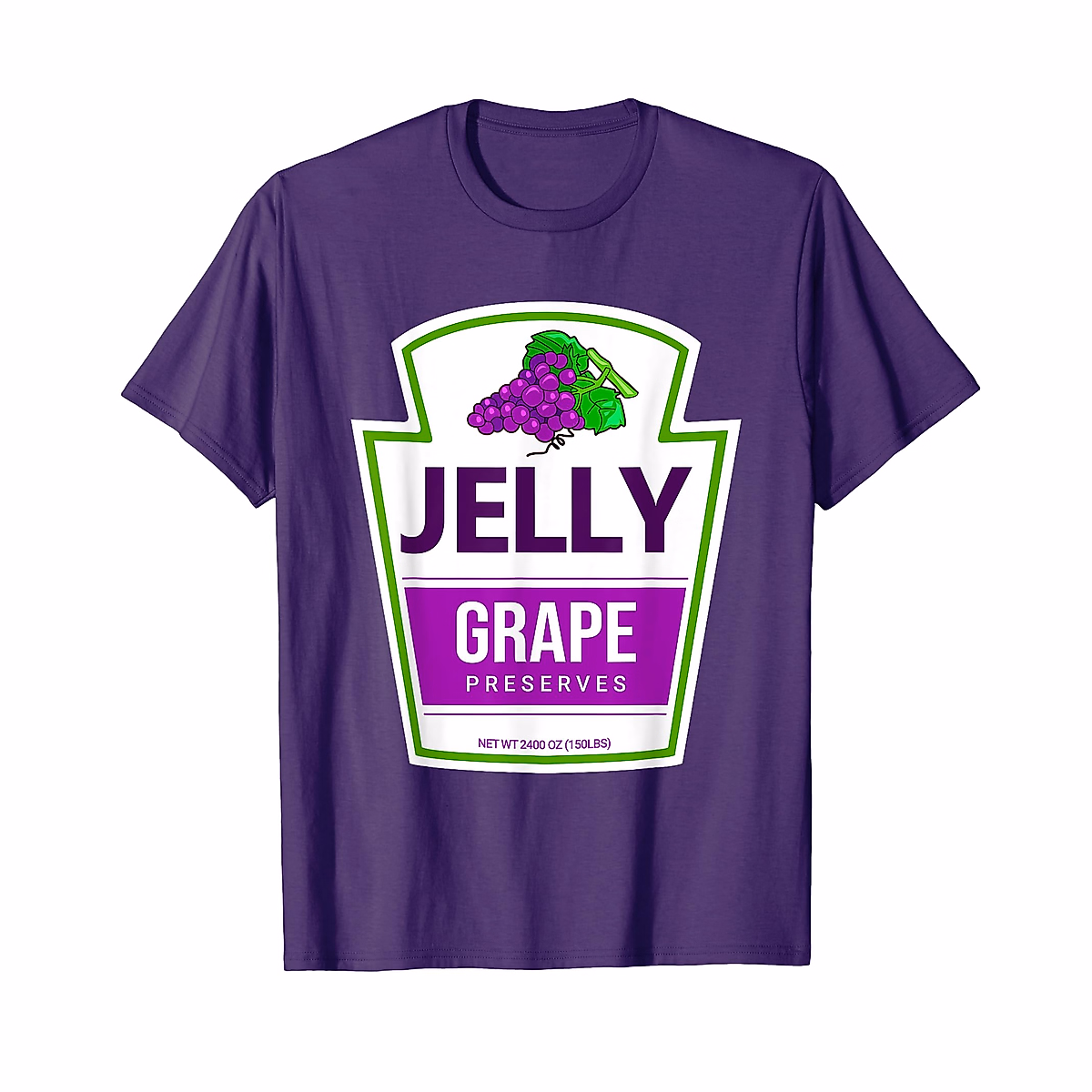 Lazy Costume Tees: Grape Jelly Jar for Halloween T-Shirt