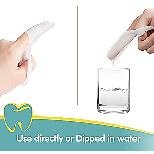 Tongueclear Baby Dry Wipes | Tooth and Gum Wipes | Baby Tongue Cleaner | Stage 1 Birth to First Teeth | 0-36 Months | 60 Count