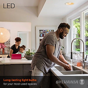 SYLVANIA LED PAR38 Light Bulb, 90W = 13W, 10 Year, Non-Dimmable, 1050 Lumens, Wet Rated, Energy Star, 3000K, White - 2 Pack (79276)