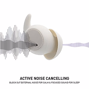 ADVANCED SOUND GROUP ADV. Sleeper TWS Silicone ANC True Wireless Earbuds for Sleeping, Low Profile Unibody Designed for Side Sleepers