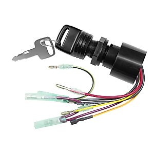 KALANBAY Ignition Key Switch 87-17009A2 87-17009A5 for Mercury Outboard Motors Remote Control Box, 6 Wire Key Starter Switch 3-Position Off-Run-Start