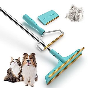Uproot Clean Pro Pet Hair Remover Bundled with Mini Pet Hair Remover for Couch & Xtra Carpet Rake for Pet Hair Removal - Dog Hair Remover for Car - A True Fur-Riccane Survival Kit!