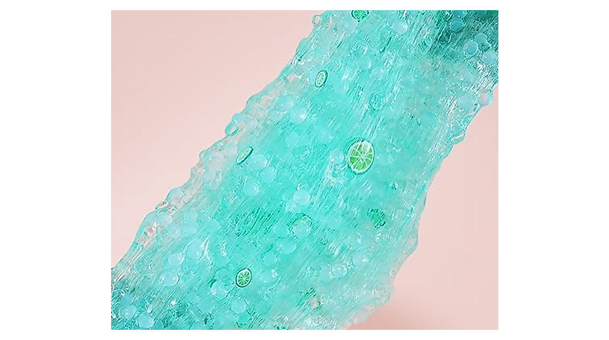 Premade Green Clear Slime - Large Capacity Crystal Slime Lemon Green ...