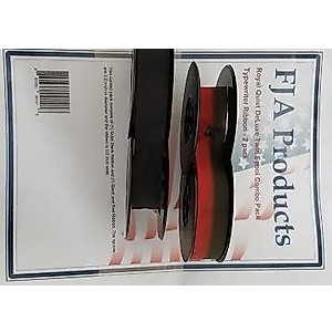 Royal Quiet Deluxe Twin Spool Combo Pack Typewriter Ribbon - 2 Pack
