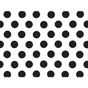 Black and White Polka Dot Tissue Paper - 20 Inch x 30 Inch - 24 XL Sheets Premium Paper Made in USA