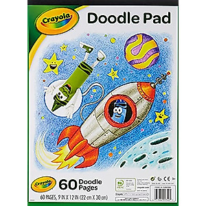 Crayola Doodle Pad, 9 x 12 Inches, White
